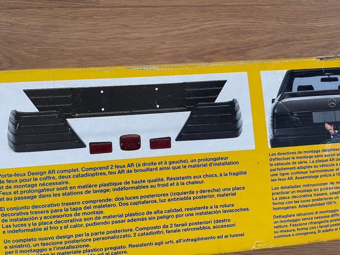 NOS W124 HELLA Smoked Taillights w/Heckblende, Reflectors, and Fog ...