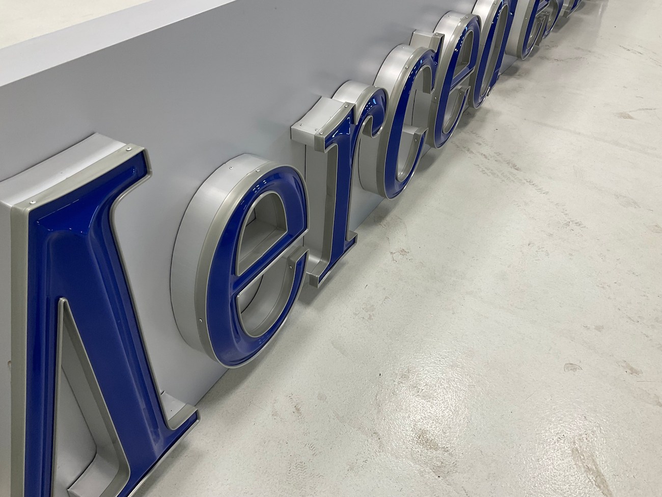 Original Mercedes-Benz Dealership Sign (20' X 32.5") For Sale | The MB ...