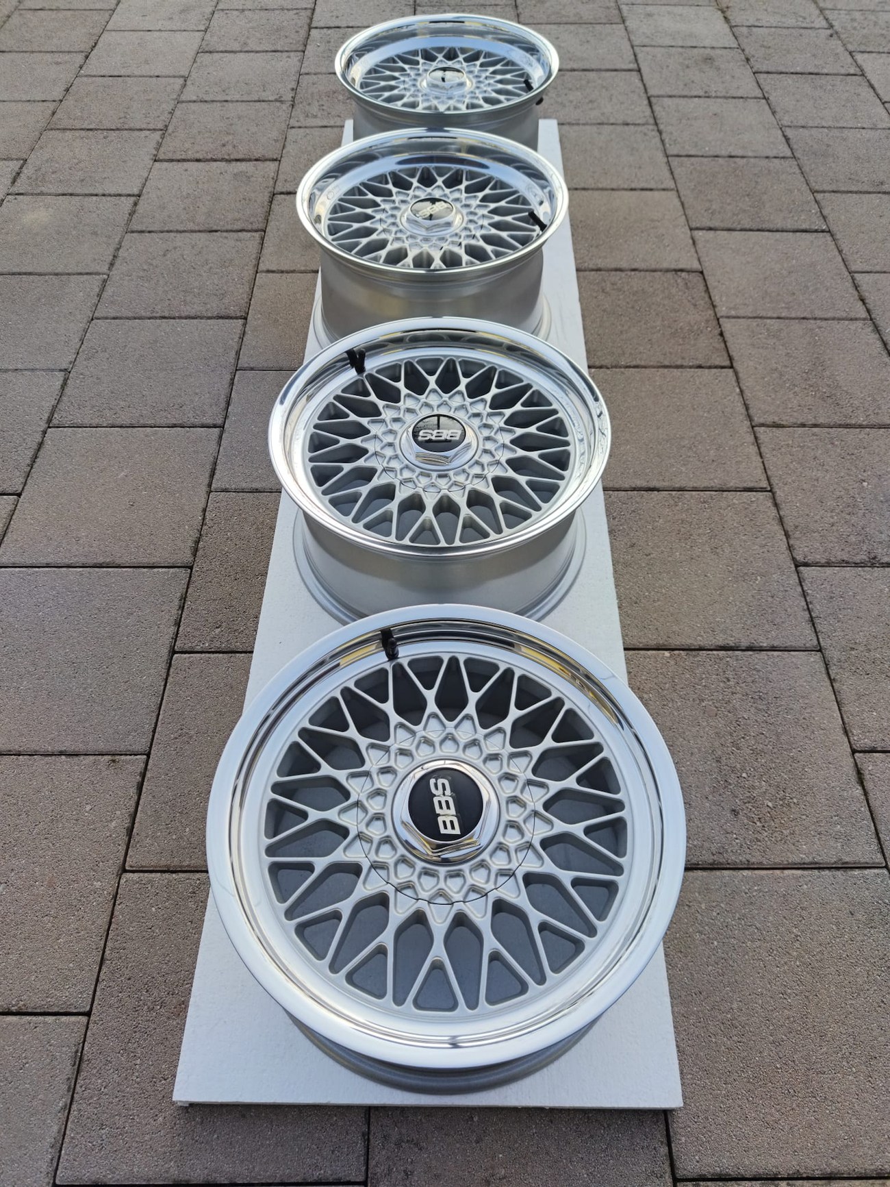Authentic Staggered 16" BBS RG Forged Wheels For Sale | The MB Market