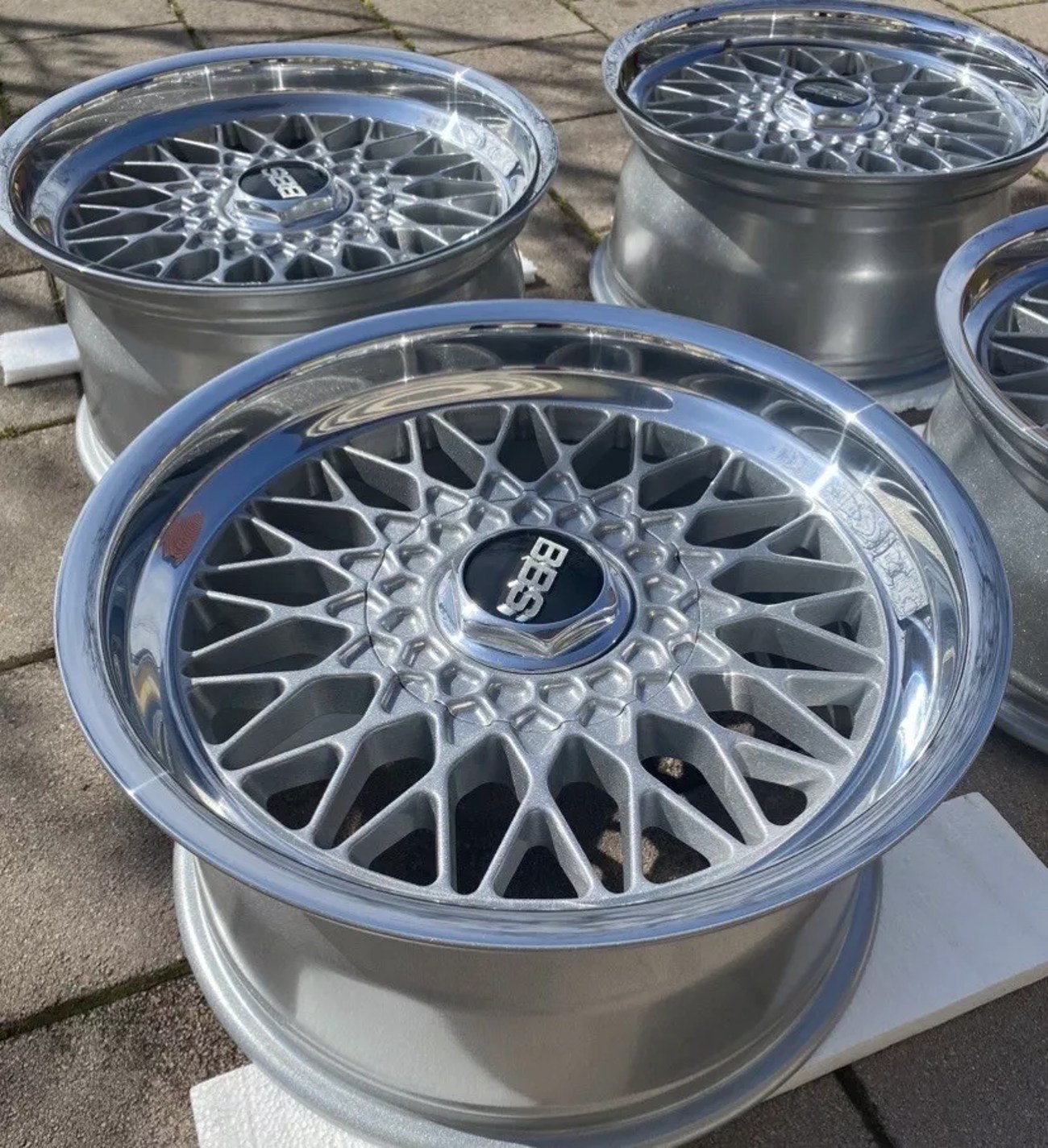 Authentic Staggered 16" BBS RG Forged Wheels For Sale | The MB Market