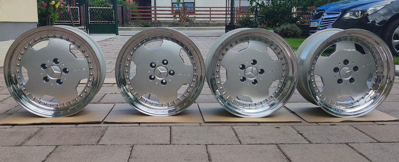 Staggered 3-piece 17" AMG Aero III Wheels by O.Z. Racing For Sale | The ...
