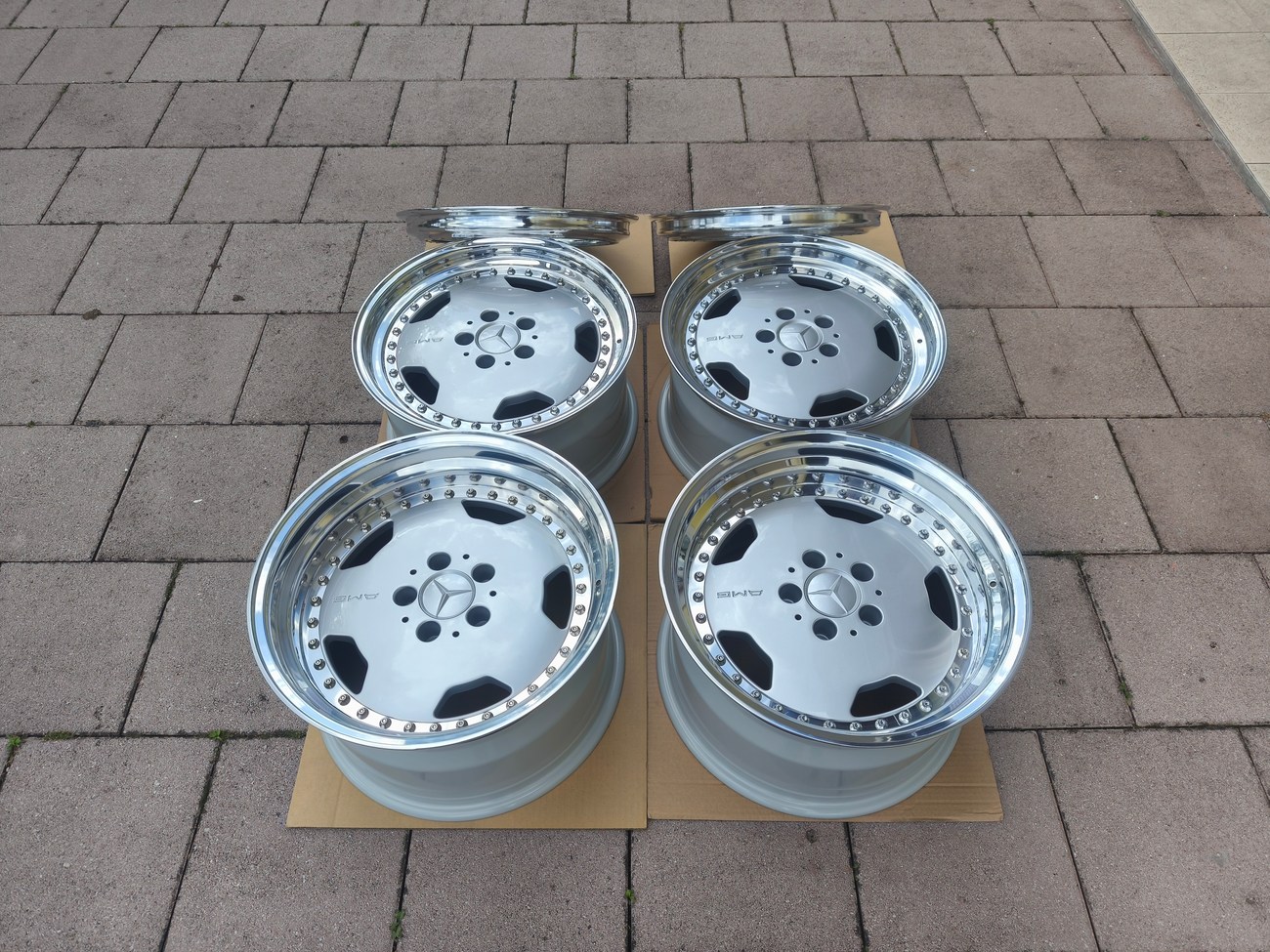 Staggered 3-piece 17" AMG Aero III Wheels by O.Z. Racing For Sale | The ...