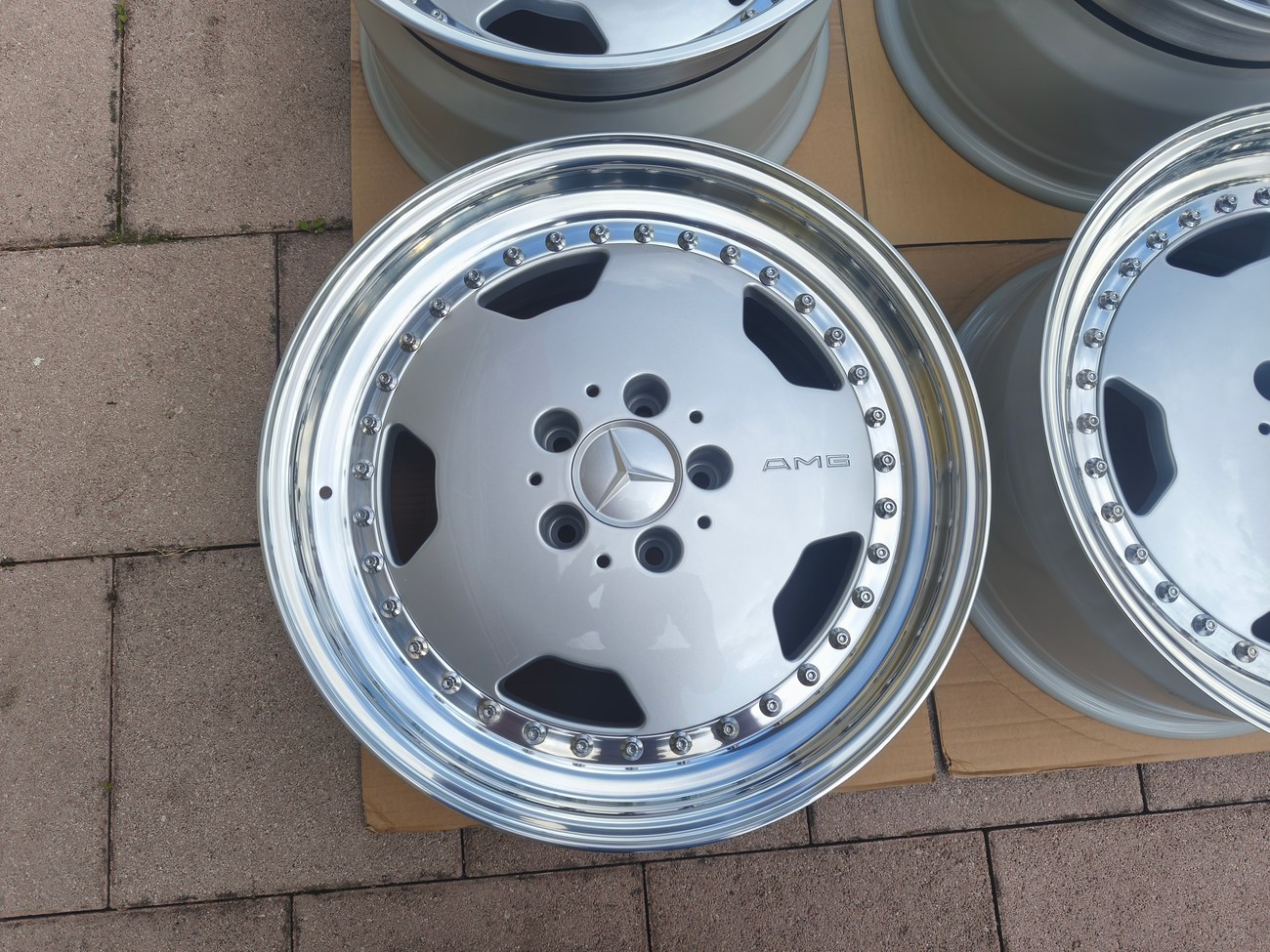 Staggered 3-piece 17" AMG Aero III Wheels by O.Z. Racing For Sale | The ...
