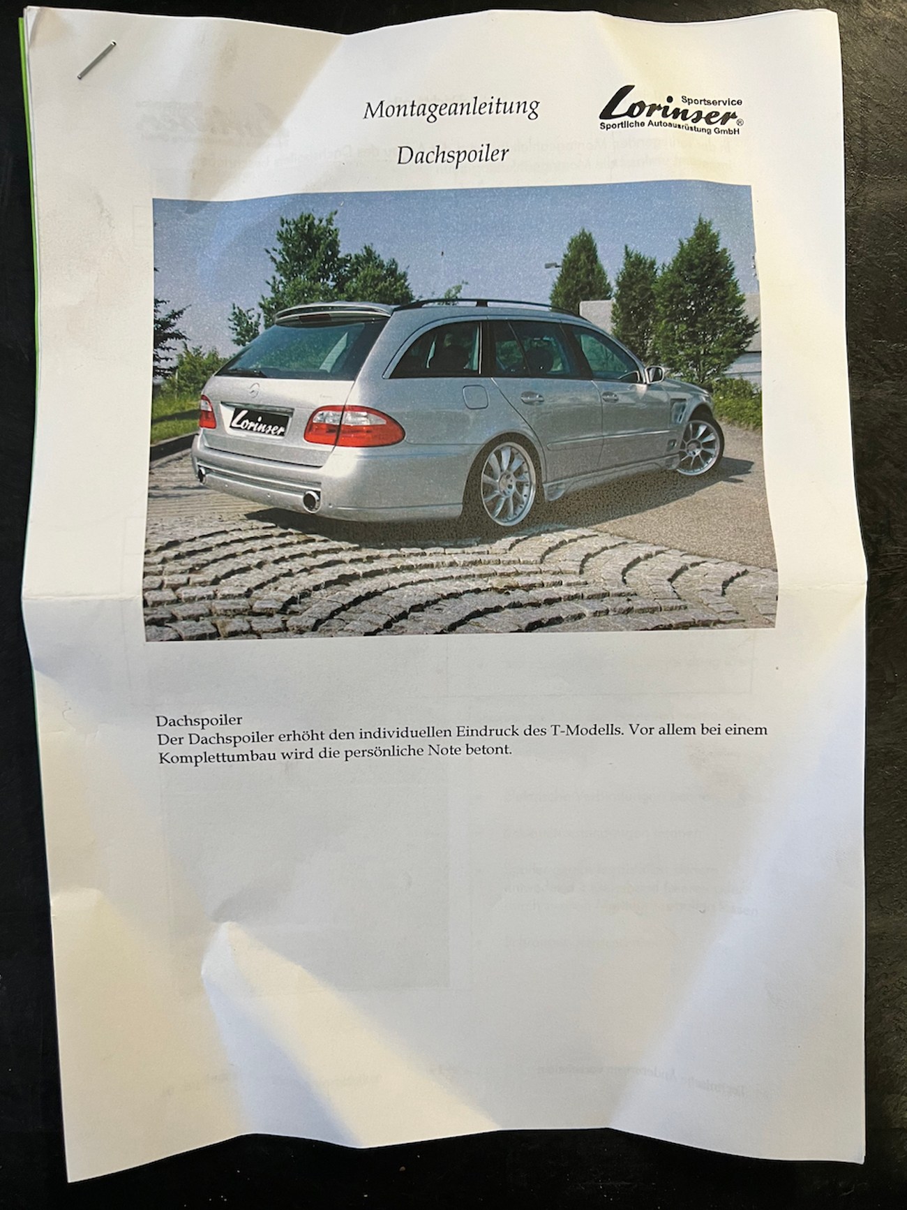 Lorinser Roof Spoiler for S211 Mercedes-Benz E-Class Wagon For Sale ...