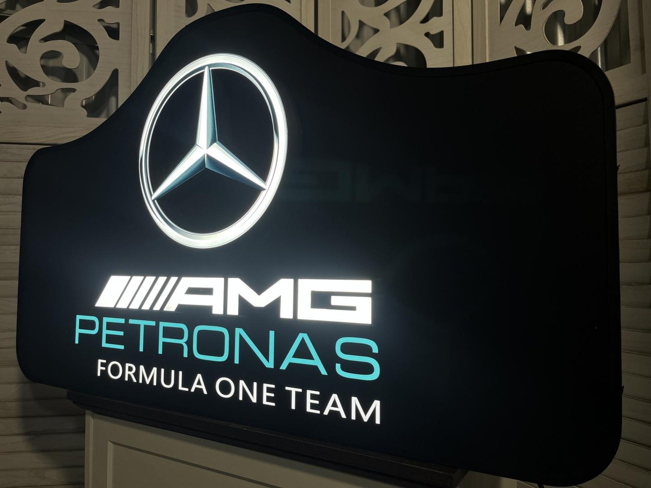 NO RESERVE: Mercedes-AMG Petronas Formula One Illuminated Sign For Sale ...