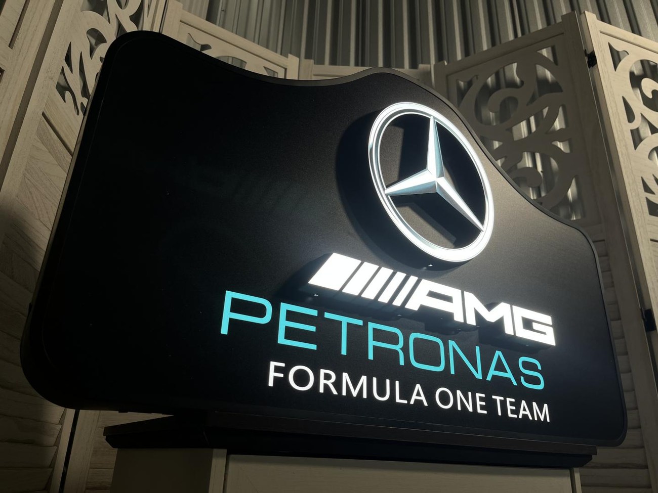 NO RESERVE: Mercedes-AMG Petronas Formula One Illuminated Sign For Sale ...