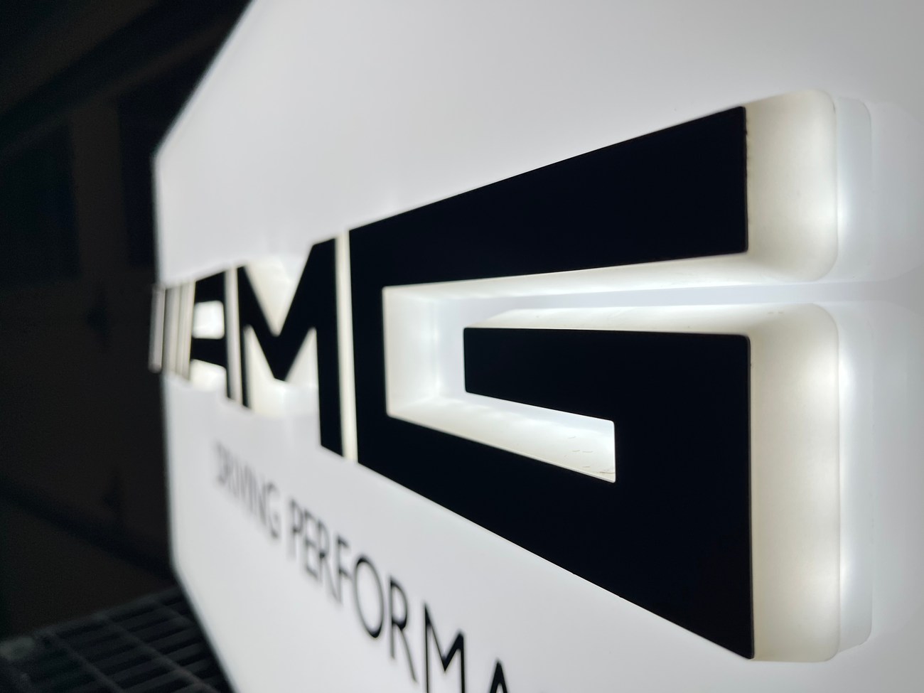 NO RESERVE: Original Mercedes-AMG Promotional Illuminated Sign For Sale ...
