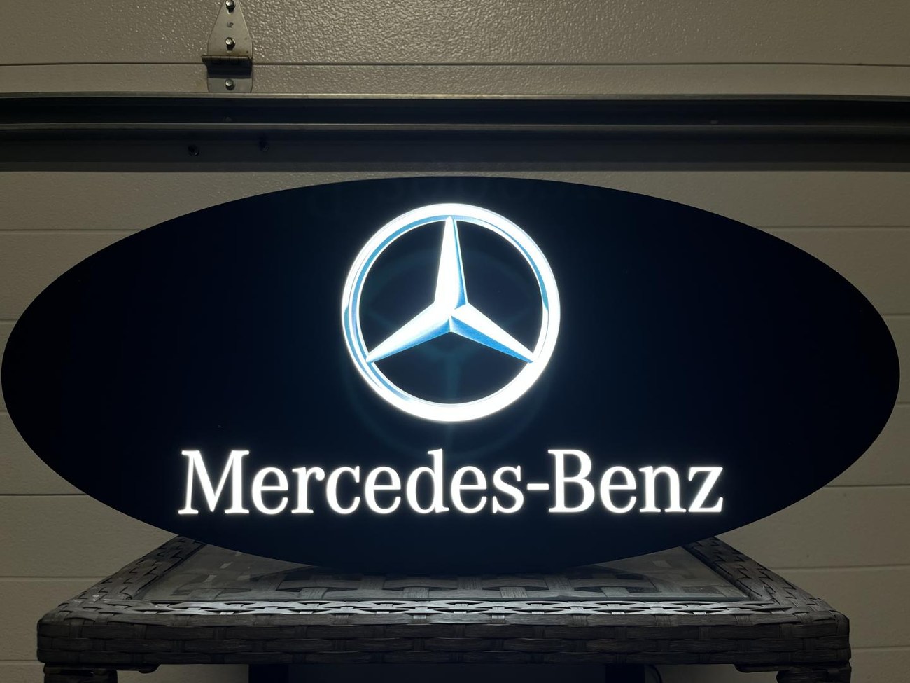 NO RESERVE: Original Mercedes-Benz Promotional Illuminated Sign For ...