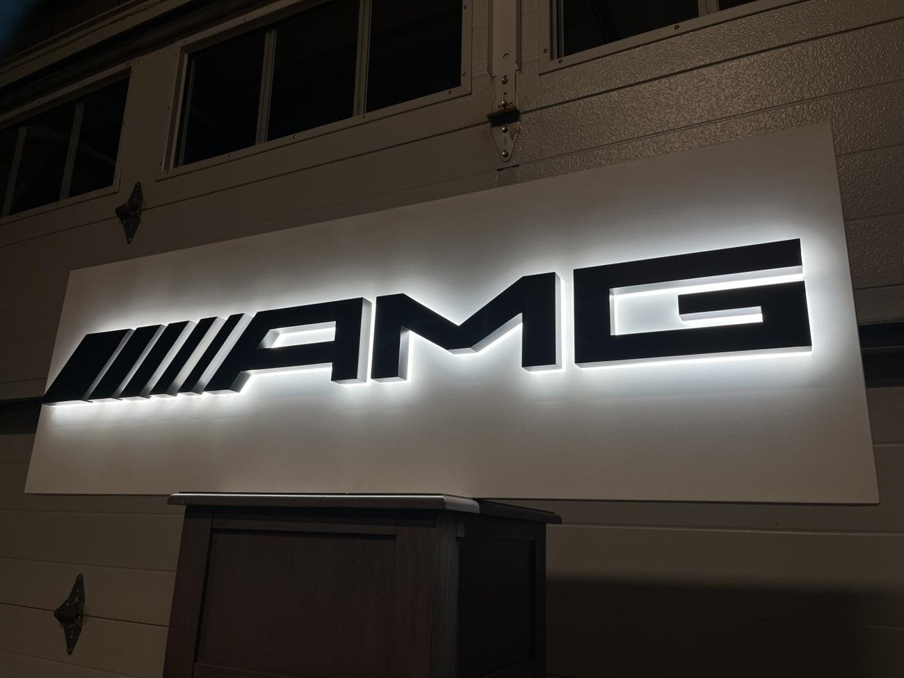 NO RESERVE: Original Mercedes-AMG Promotional Illuminated Sign For Sale ...