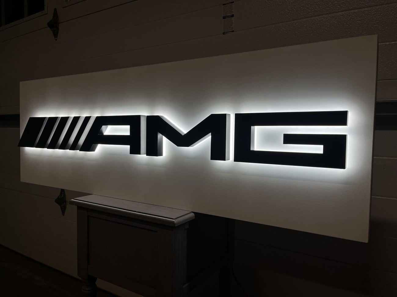 NO RESERVE: Original Mercedes-AMG Promotional Illuminated Sign For Sale ...