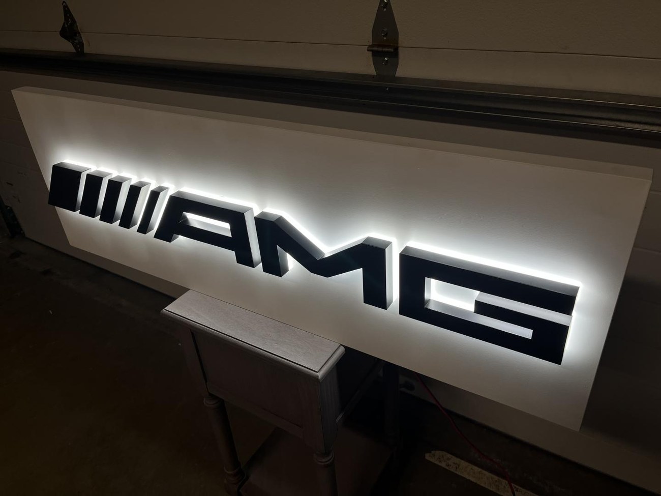 NO RESERVE: Original Mercedes-AMG Promotional Illuminated Sign For Sale ...