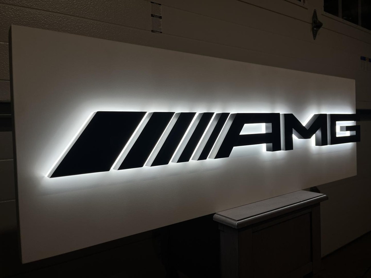 NO RESERVE: Original Mercedes-AMG Promotional Illuminated Sign For Sale ...