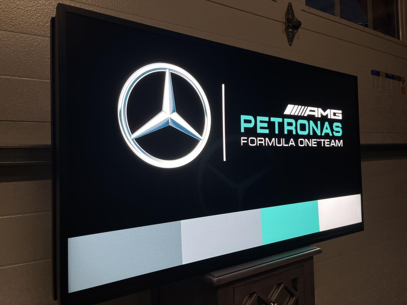 NO RESERVE: Original Mercedes-AMG Petronas Formula One Illuminated Sign ...