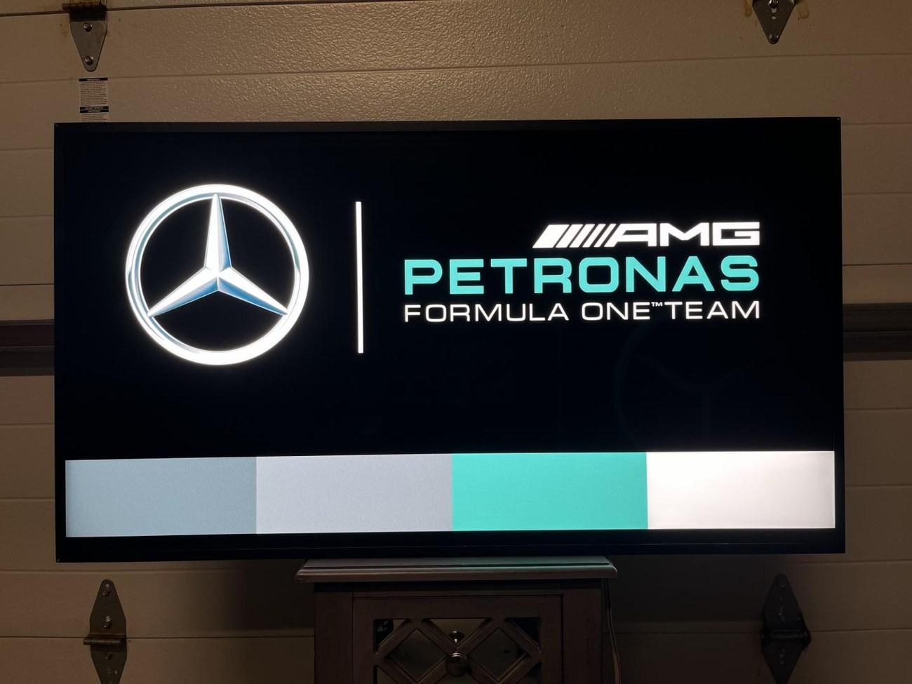 NO RESERVE: Original Mercedes-AMG Petronas Formula One Illuminated Sign ...