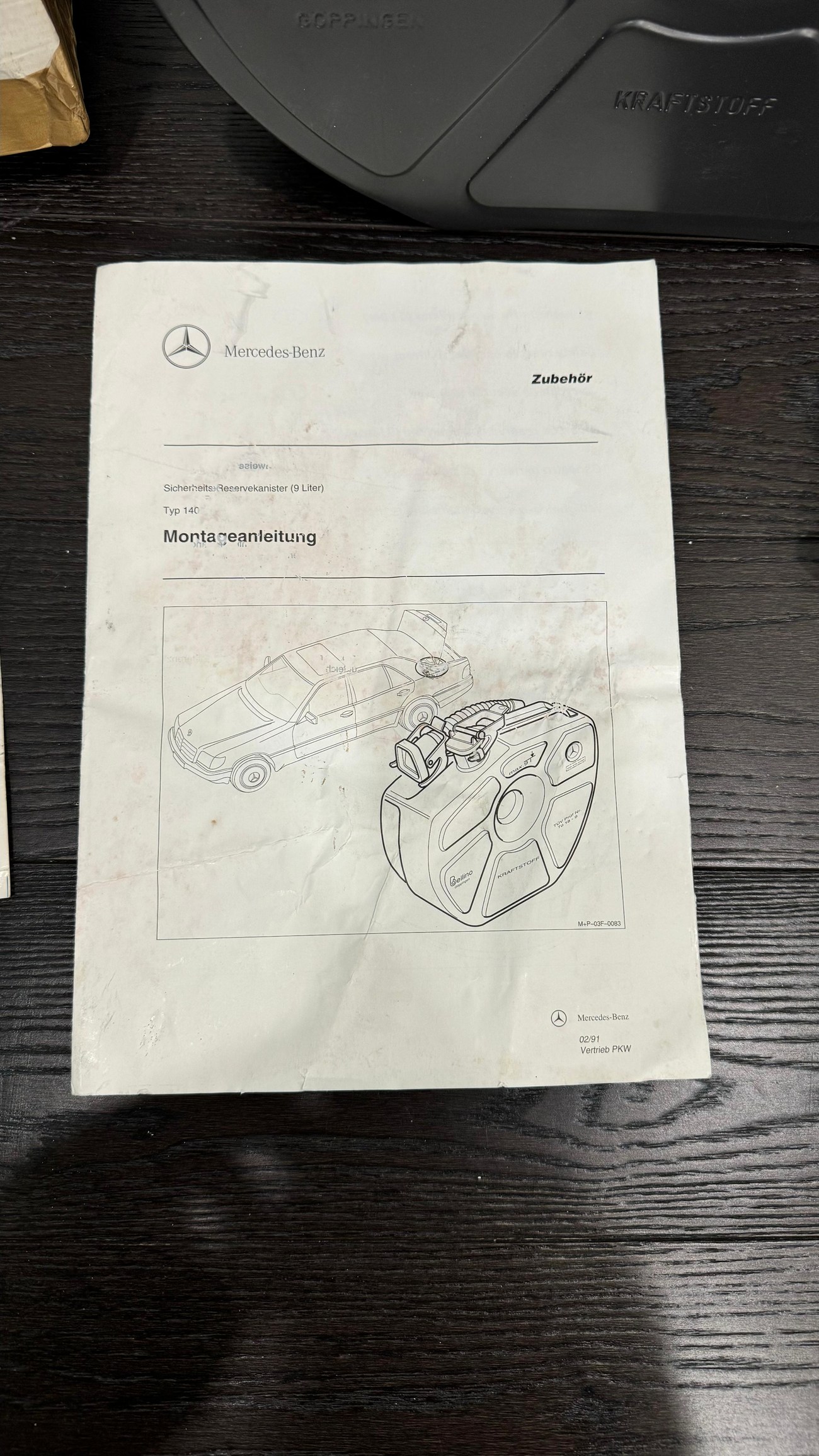 NOS Factory Mercedes-Benz 9L Safety Reserve Tank For Sale | The MB Market