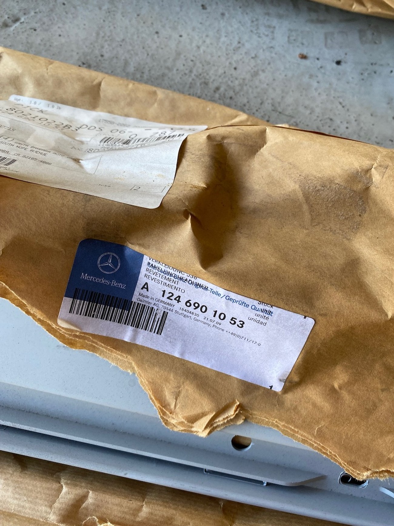 NOS, OEM Mercedes-Benz W124 E500/500E Fender & Body Parts Package For ...