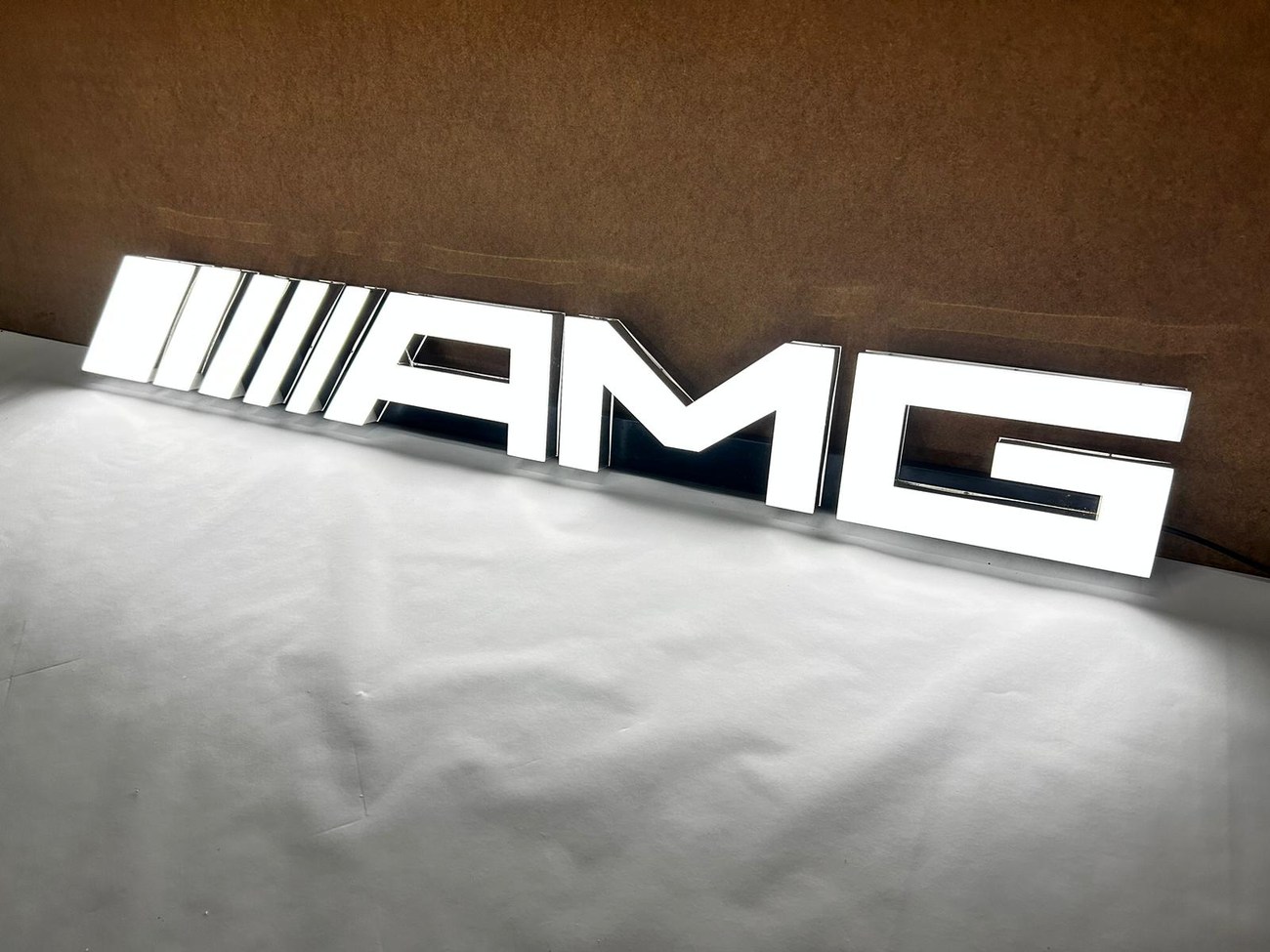 220cm x 27cm AMG Illuminated Dealer Sign For Sale | The MB Market
