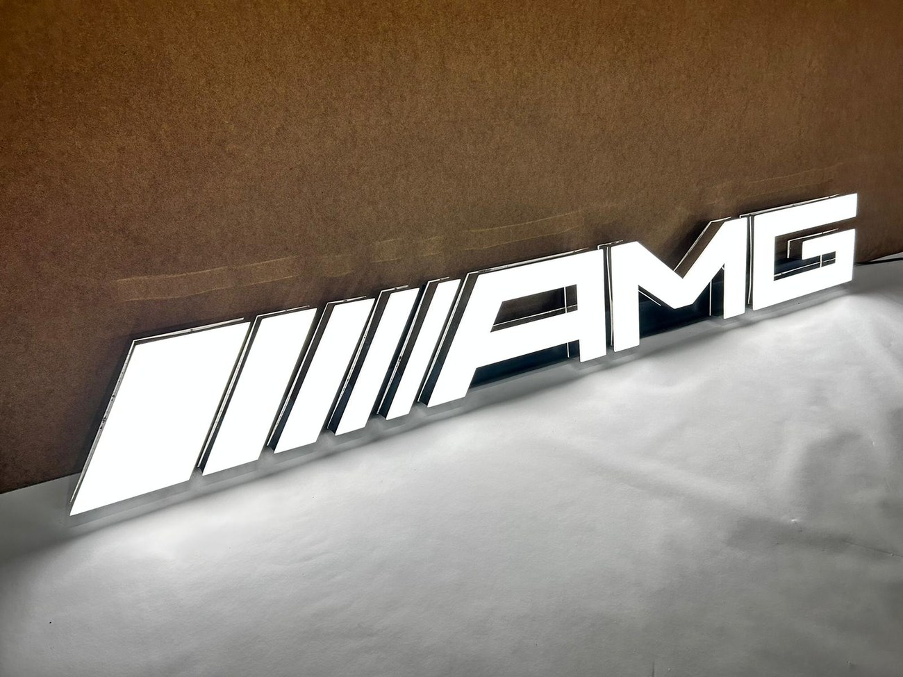 220cm x 27cm AMG Illuminated Dealer Sign For Sale | The MB Market