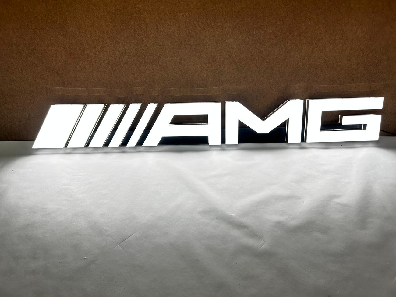 220cm x 27cm AMG Illuminated Dealer Sign For Sale | The MB Market