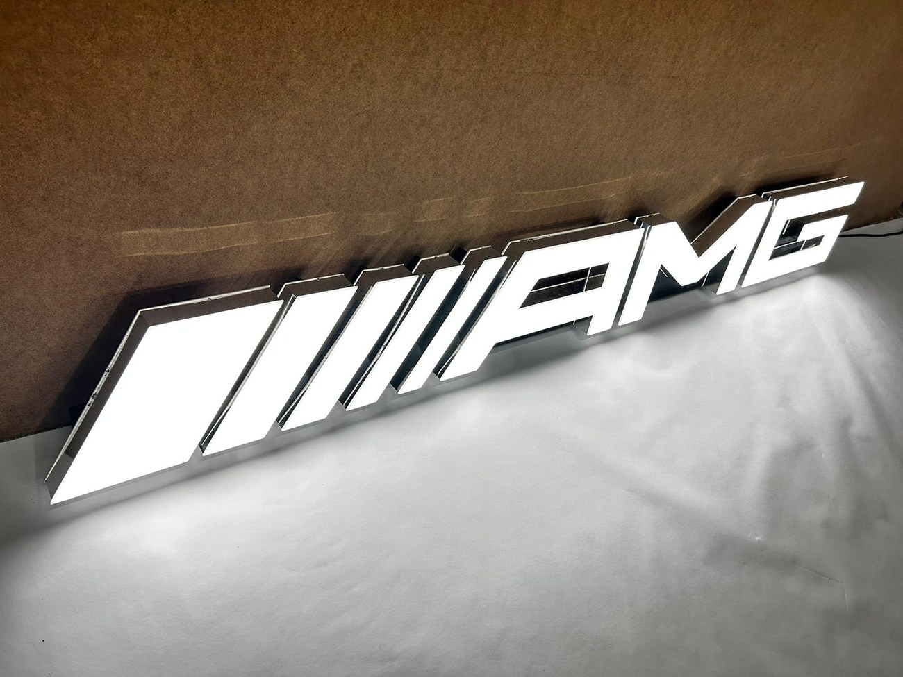 220cm x 27cm AMG Illuminated Dealer Sign For Sale | The MB Market
