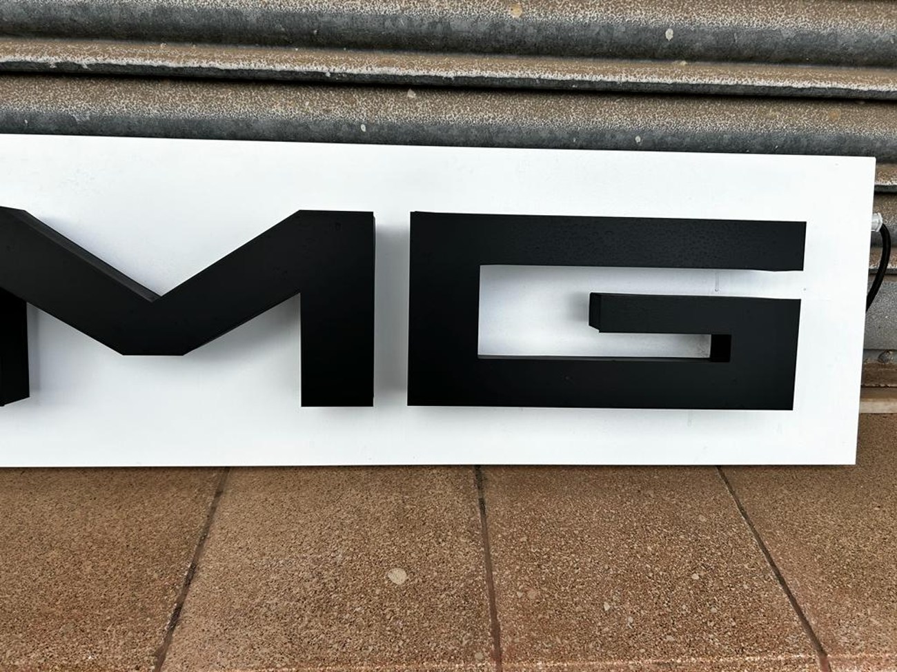 190cm x 30cm AMG Illuminated Dealer Sign For Sale | The MB Market