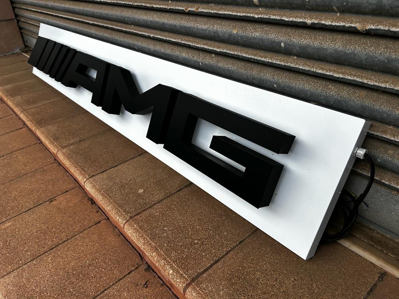 190cm x 30cm AMG Illuminated Dealer Sign For Sale | The MB Market