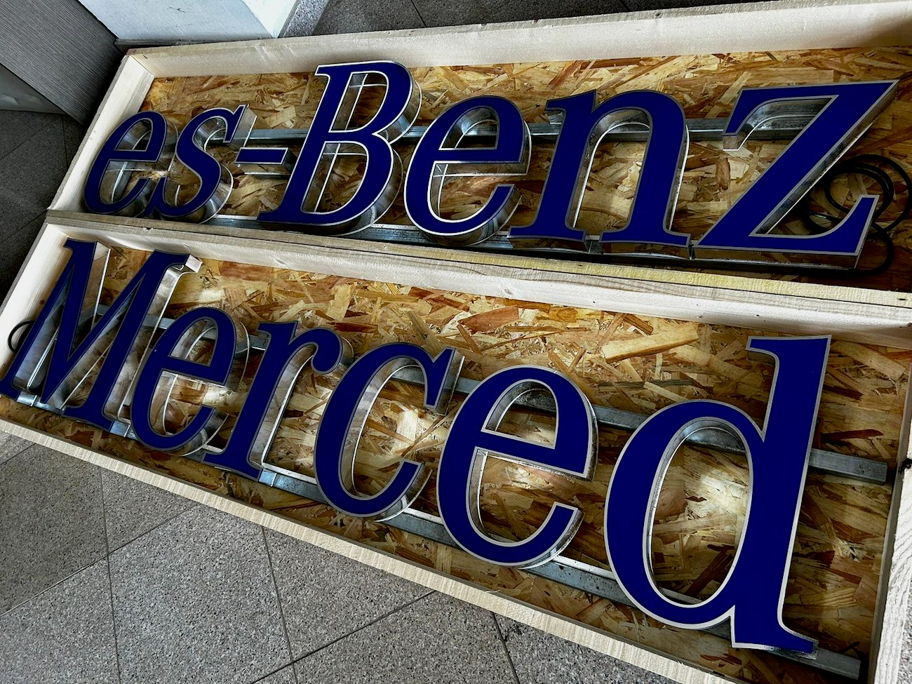 13ft x 1.5ft Illuminated Mercedes-Benz Dealer Sign For Sale | The MB Market