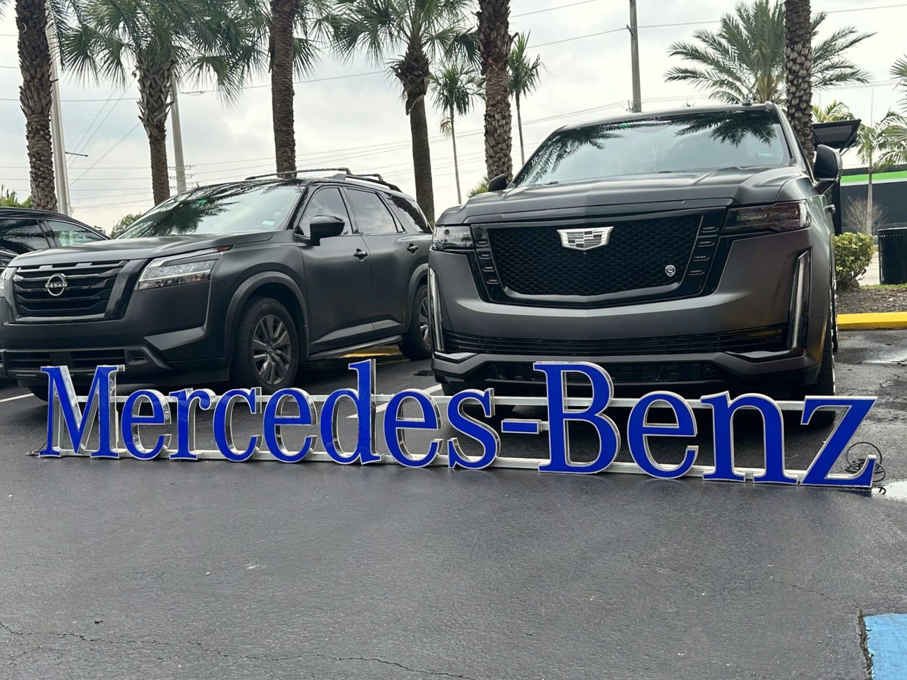 13ft x 1.5ft Illuminated Mercedes-Benz Dealer Sign For Sale | The MB Market