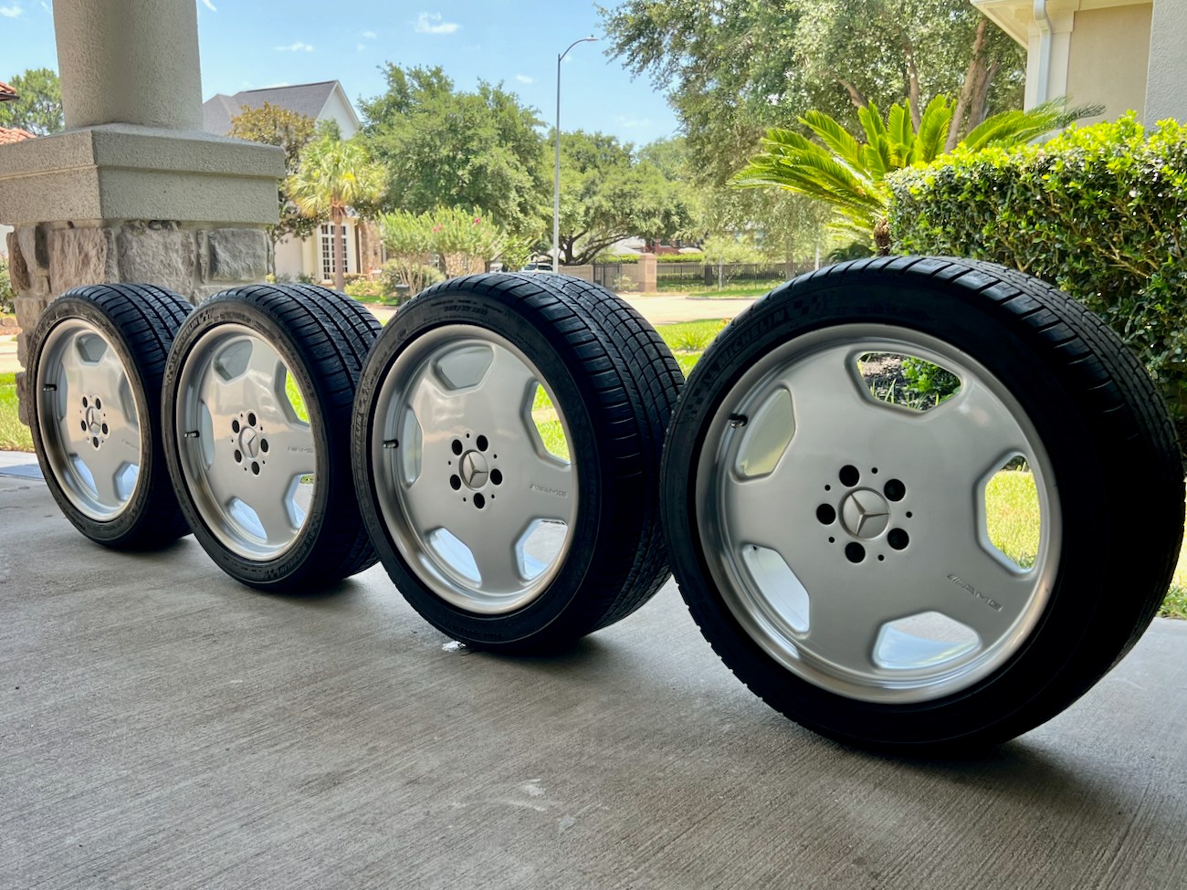 Staggered 19" AMG Aero II Monoblock Wheels & Tires For Sale | The MB Market