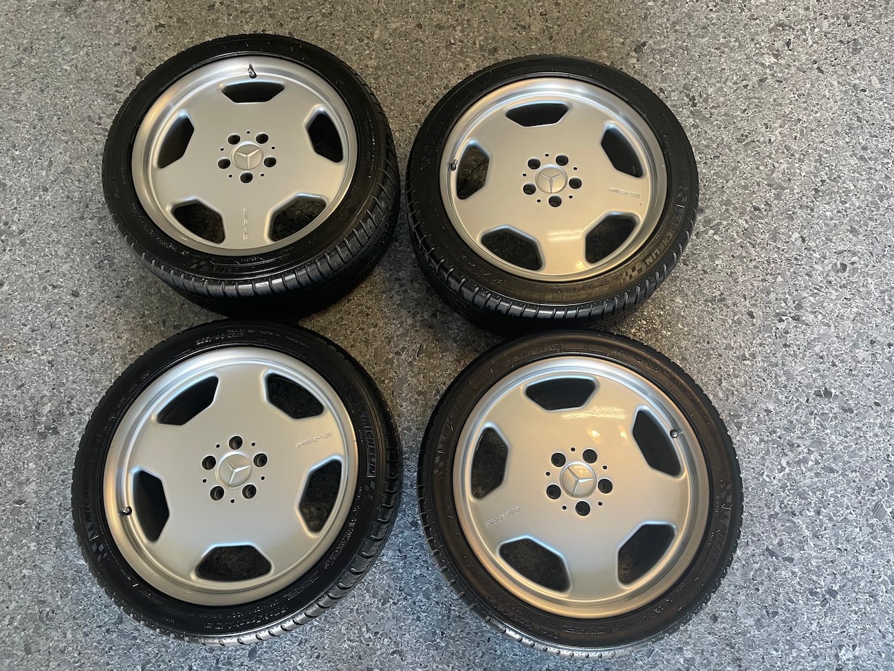 Staggered 19" AMG Aero II Monoblock Wheels & Tires For Sale | The MB Market