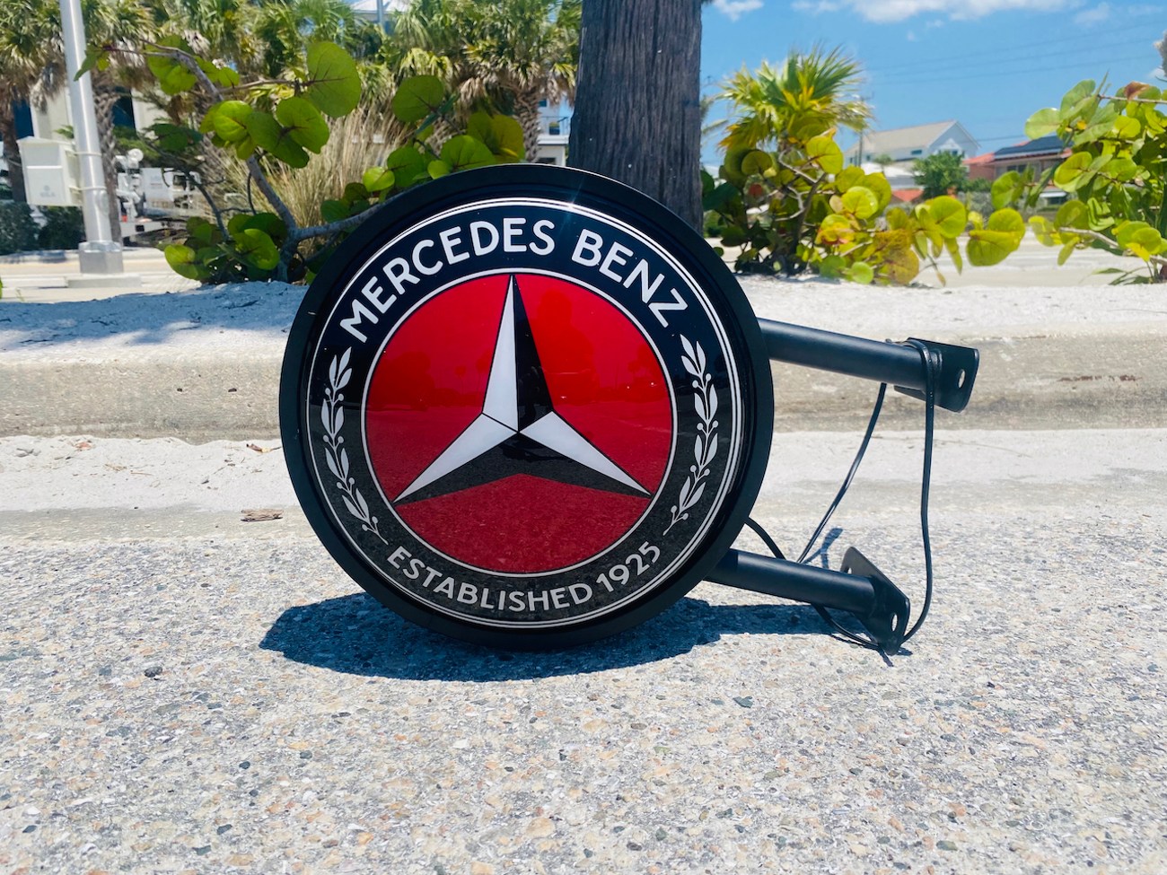 No Reserve: Double-Sided Illuminated Mercedes-Benz Sign For Sale | The ...