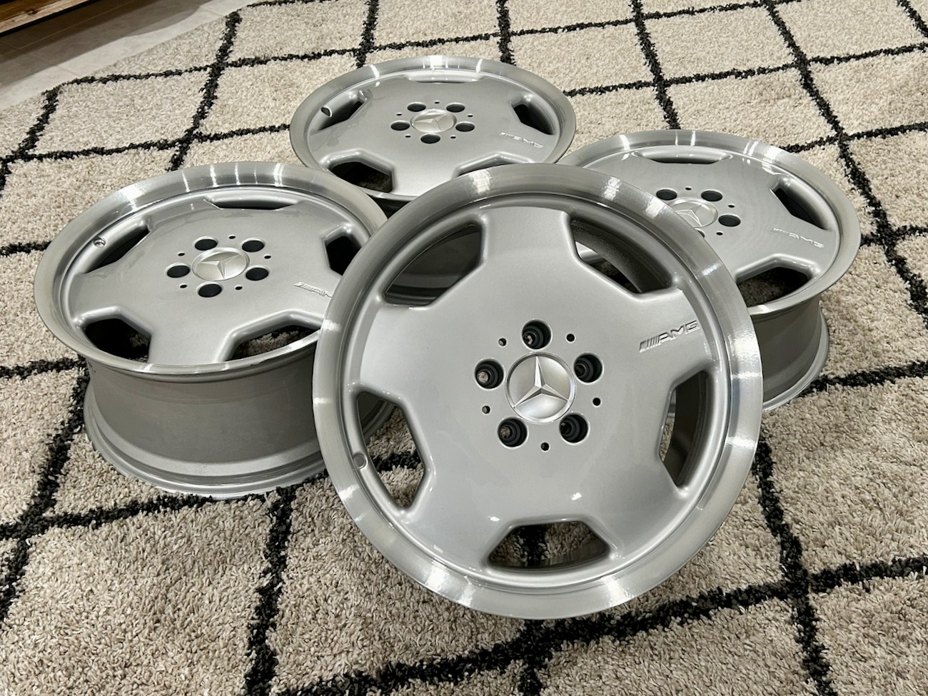 Staggered 17" AMG Aero II Monoblock Wheels For Sale | The MB Market