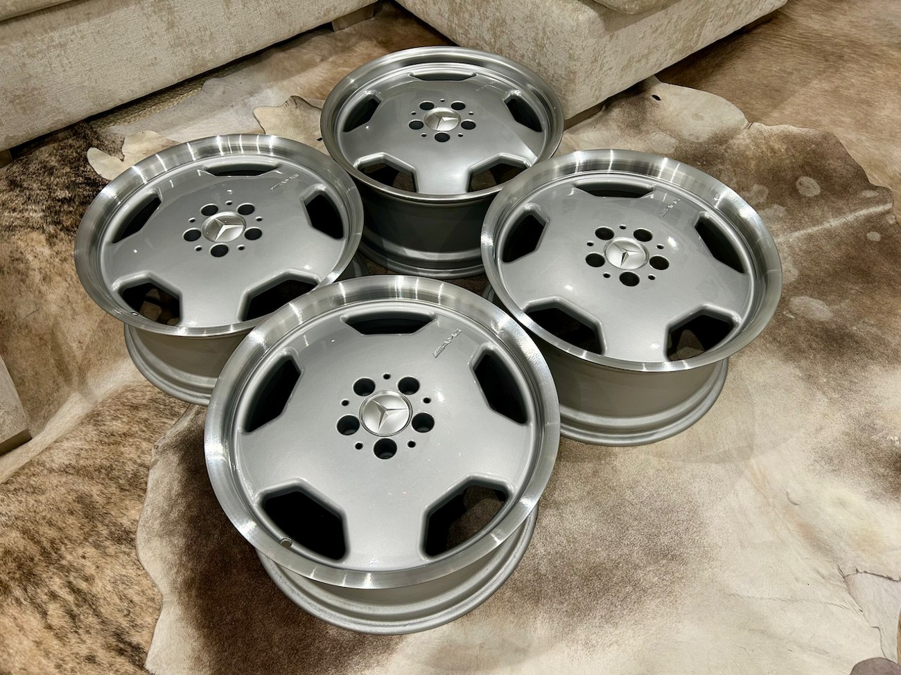 Staggered 18" AMG Aero II Monoblock Wheels for W210/R129 For Sale | The ...