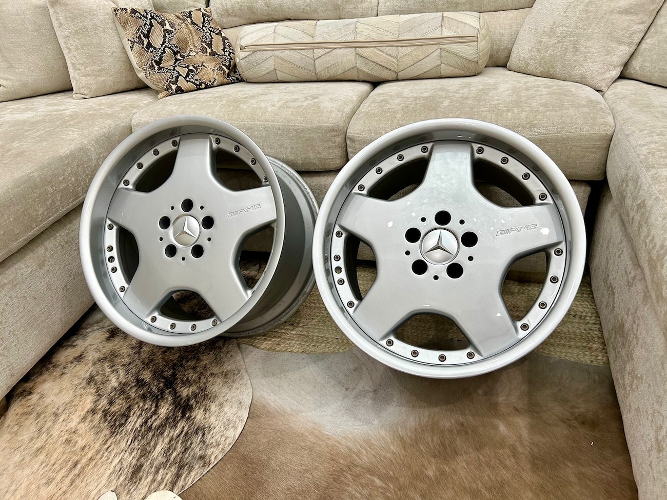 2-Piece Staggered 18" AMG Aero II Monoblock Wheels by BBS For Sale ...