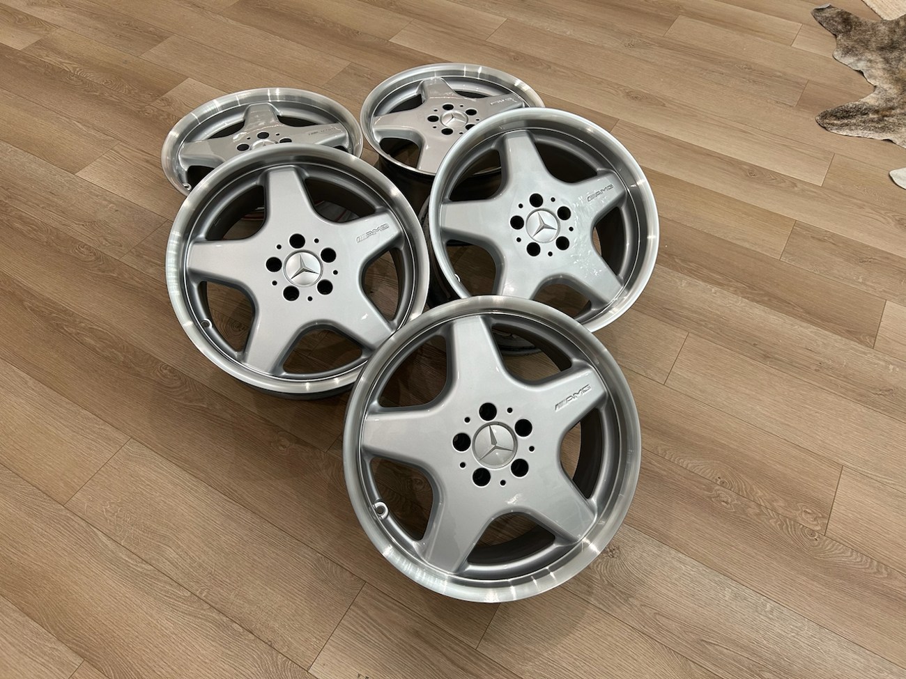 18" AMG Monoblock Style 1 Sport Wheels Set of 5 For Sale | The MB Market