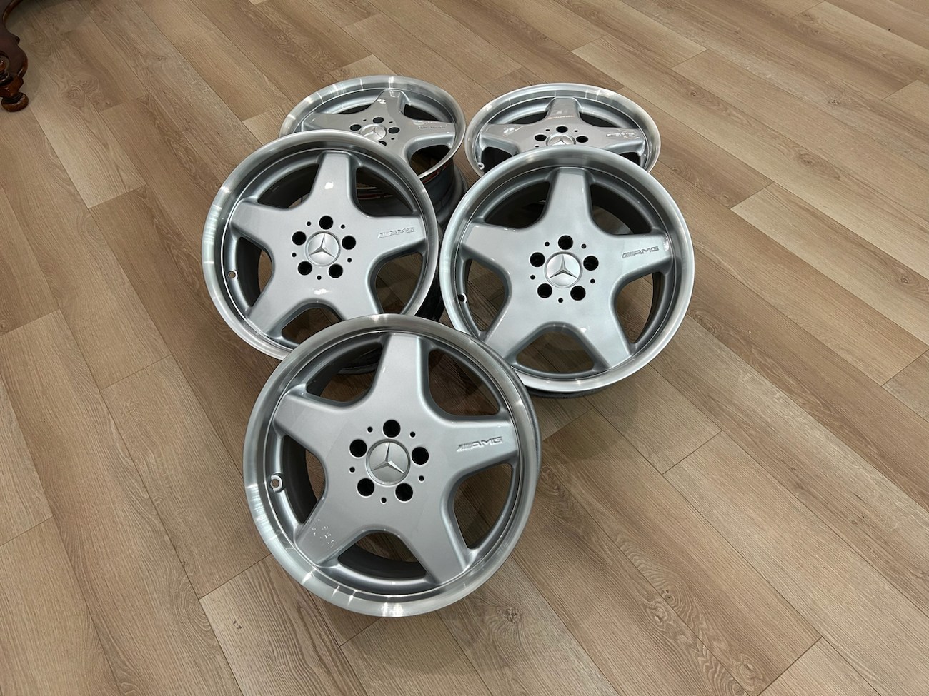 18" AMG Monoblock Style 1 Sport Wheels Set of 5 For Sale | The MB Market