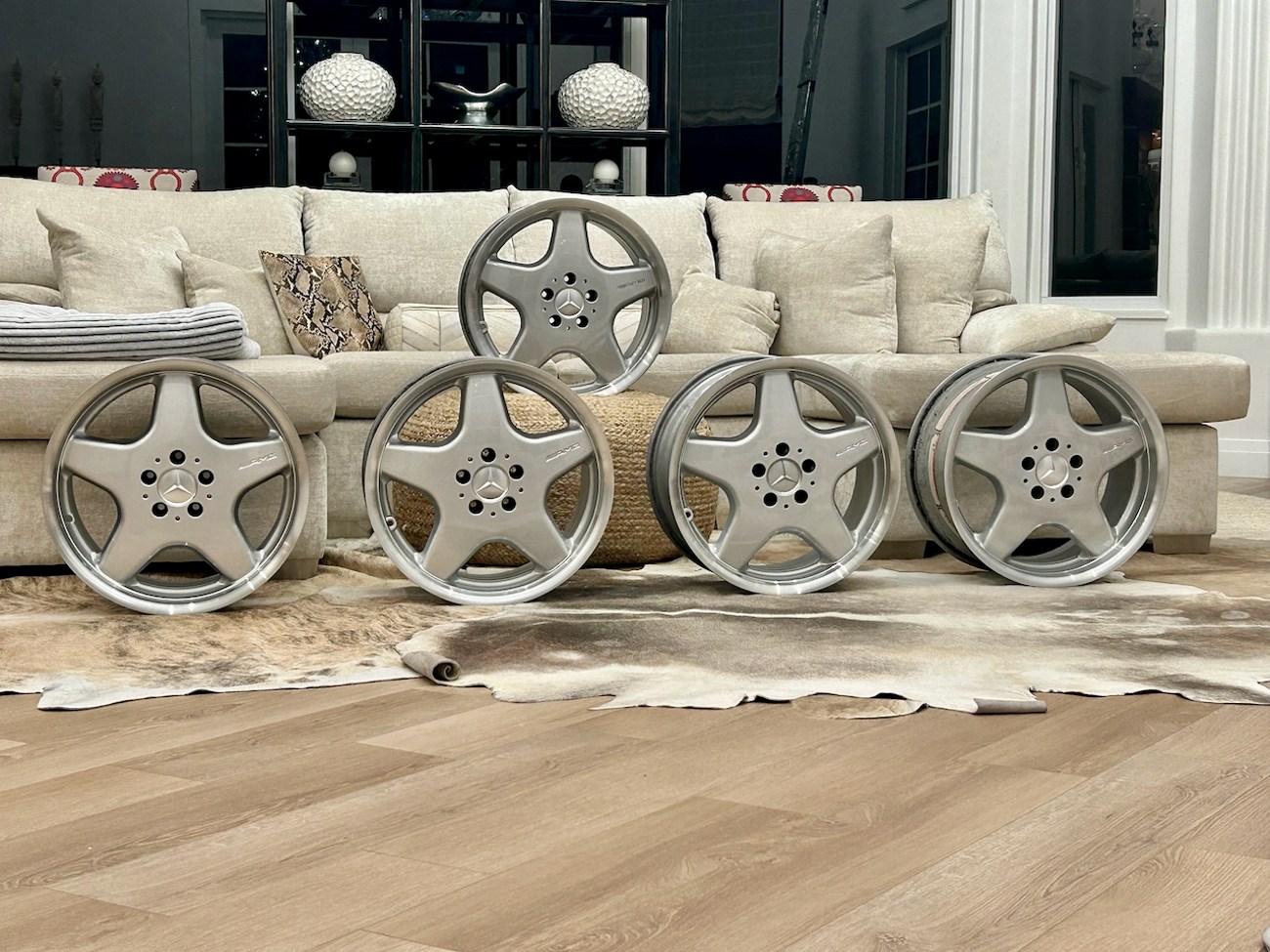 18" AMG Monoblock Style 1 Sport Wheels Set of 5 For Sale | The MB Market