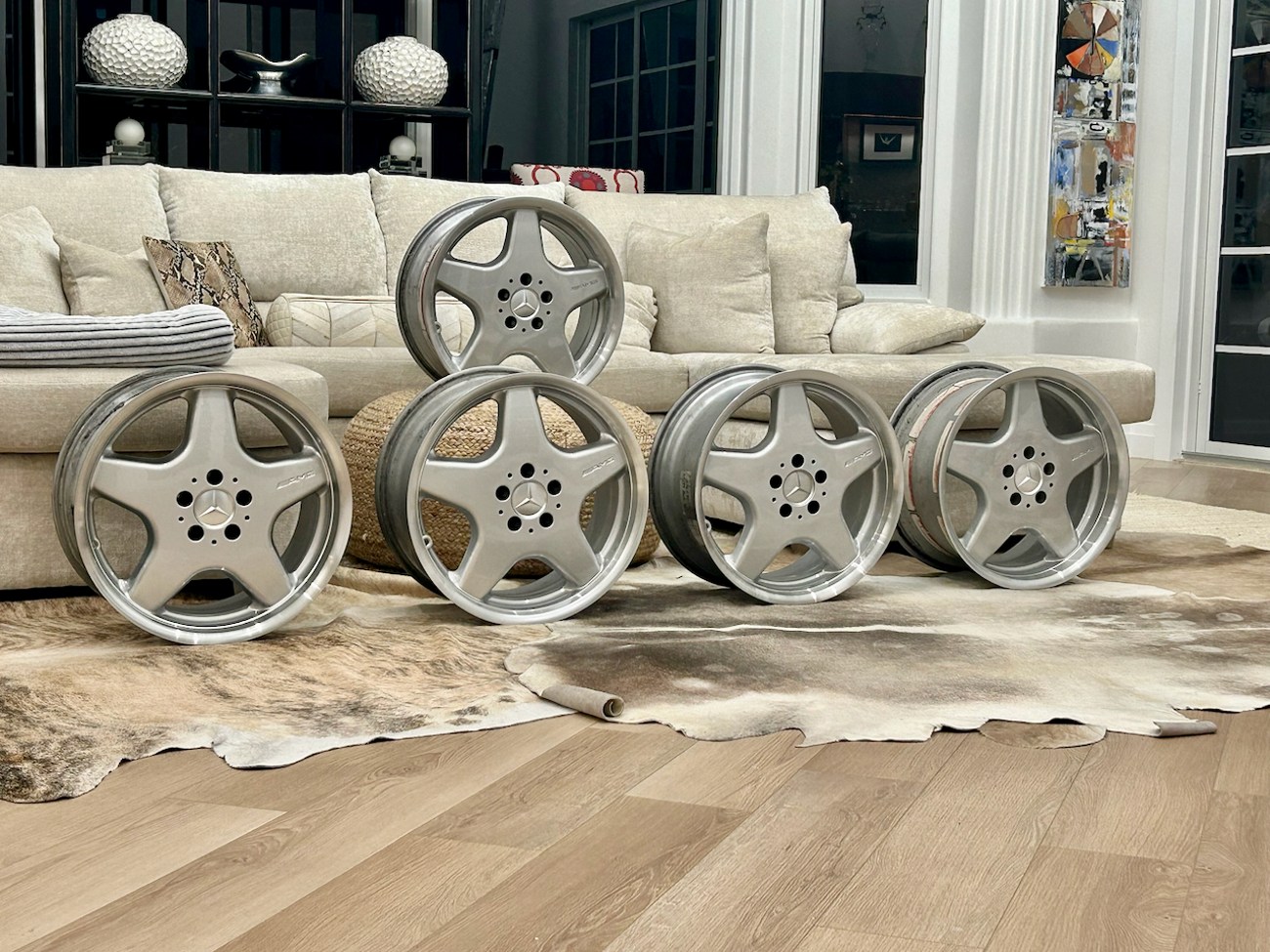 18" AMG Monoblock Style 1 Sport Wheels Set of 5 For Sale | The MB Market