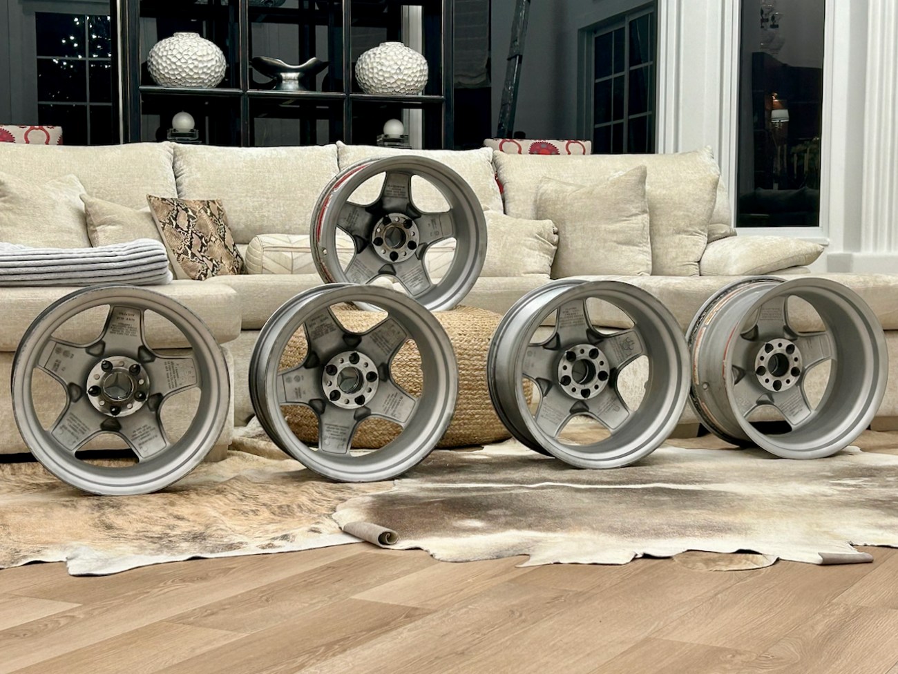 18" AMG Monoblock Style 1 Sport Wheels Set of 5 For Sale | The MB Market