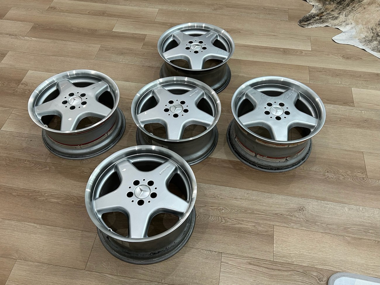 18" AMG Monoblock Style 1 Sport Wheels Set of 5 For Sale | The MB Market