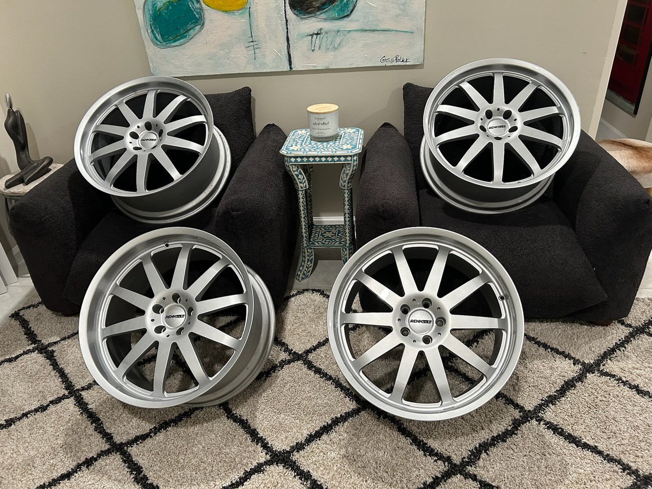 Staggered 20" RENNtech Monolite Forged Wheels For Sale | The MB Market