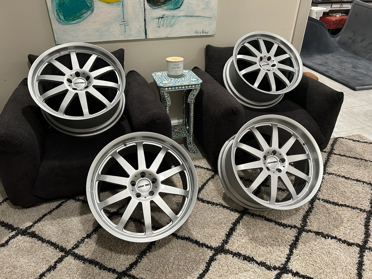 Staggered 20" RENNtech Monolite Forged Wheels For Sale | The MB Market
