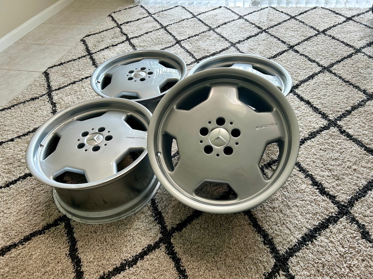Staggered 18" AMG Aero II Monoblock Wheels for W210/R129 For Sale | The ...
