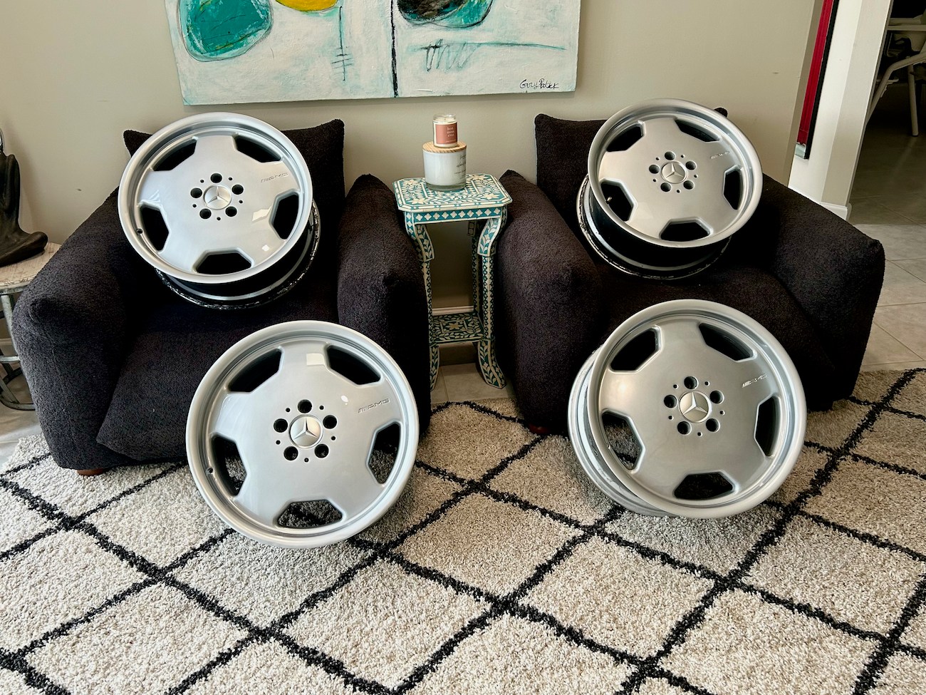 Staggered 18" AMG Aero II Monoblock Wheels for W210/R129 For Sale | The ...