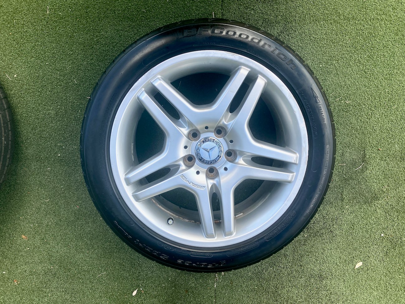 NO RESERVE: 18" Staggered W220/W215 AMG Wheels & Tires For Sale | The ...