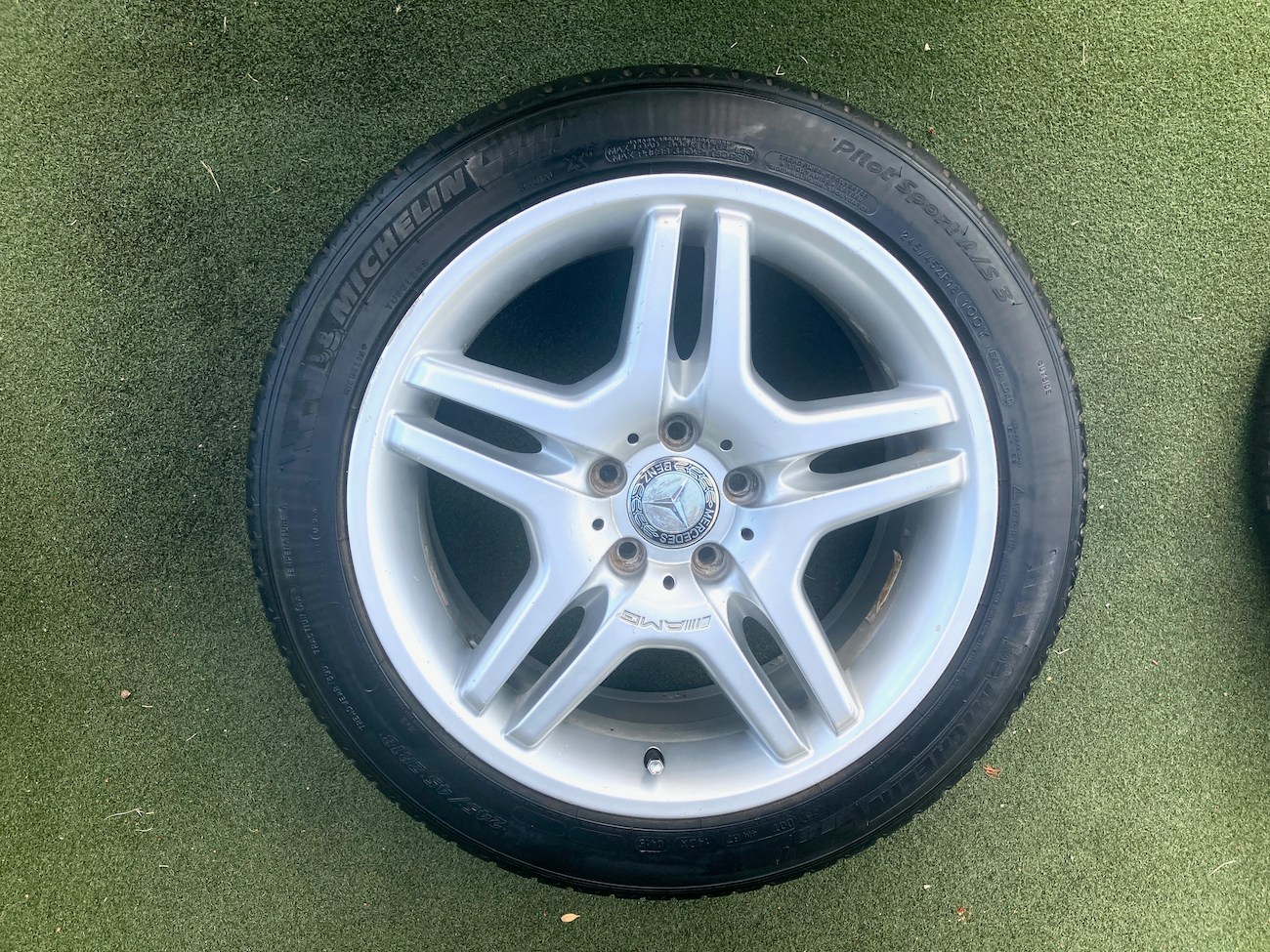 NO RESERVE: 18" Staggered W220/W215 AMG Wheels & Tires For Sale | The ...