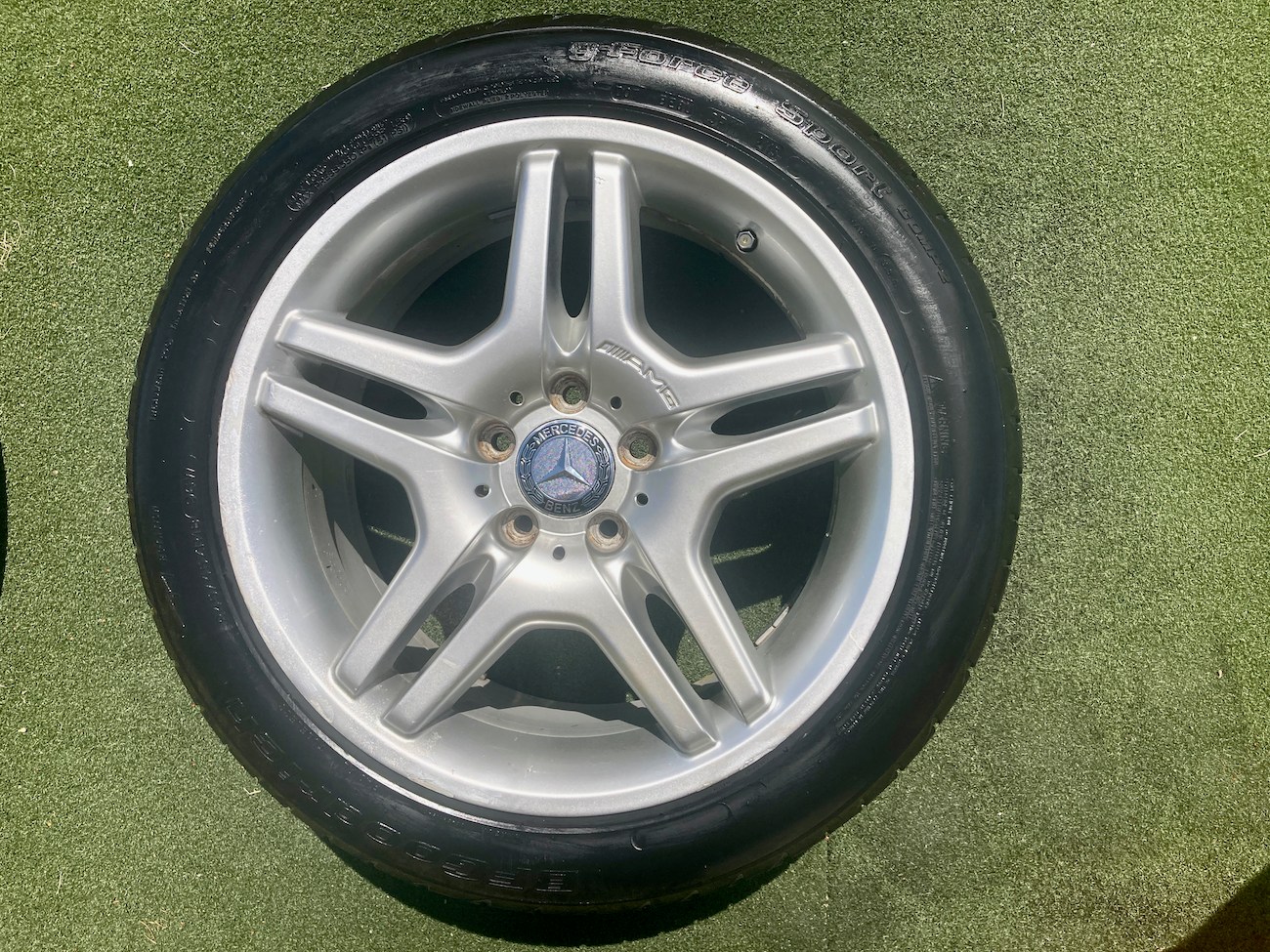 NO RESERVE: 18" Staggered W220/W215 AMG Wheels & Tires For Sale | The ...