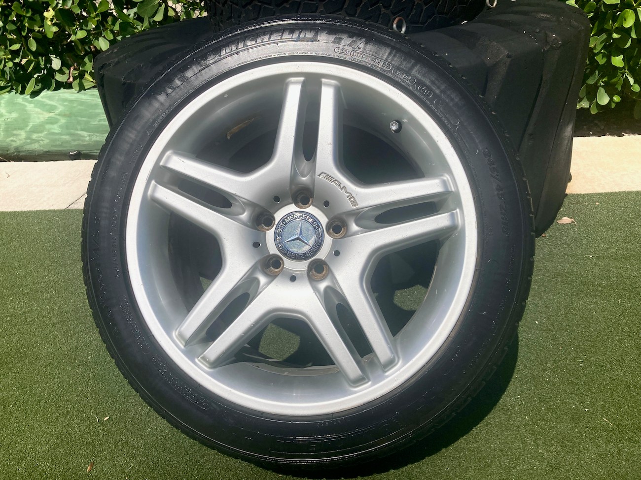 NO RESERVE: 18" Staggered W220/W215 AMG Wheels & Tires For Sale | The ...