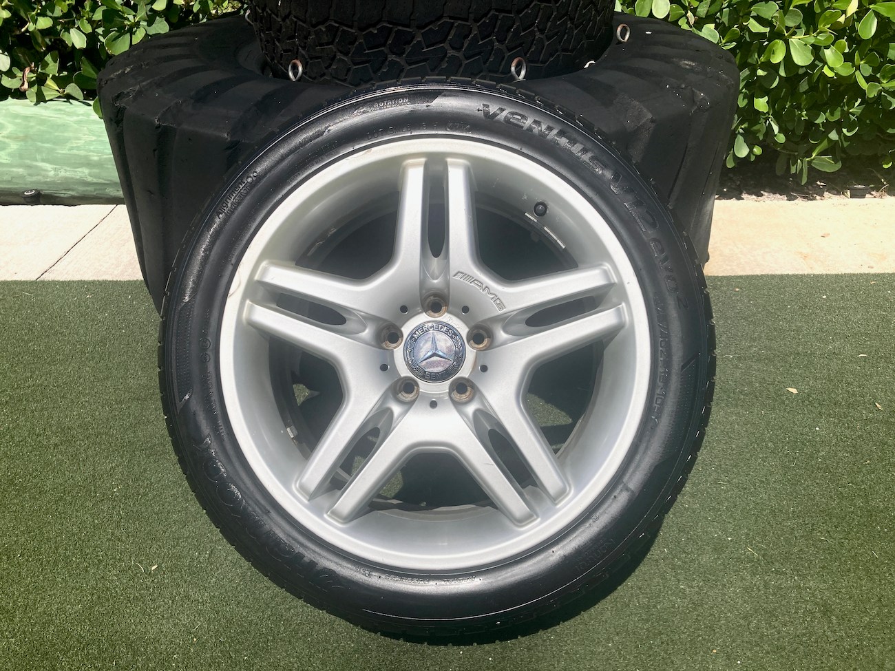 NO RESERVE: 18" Staggered W220/W215 AMG Wheels & Tires For Sale | The ...