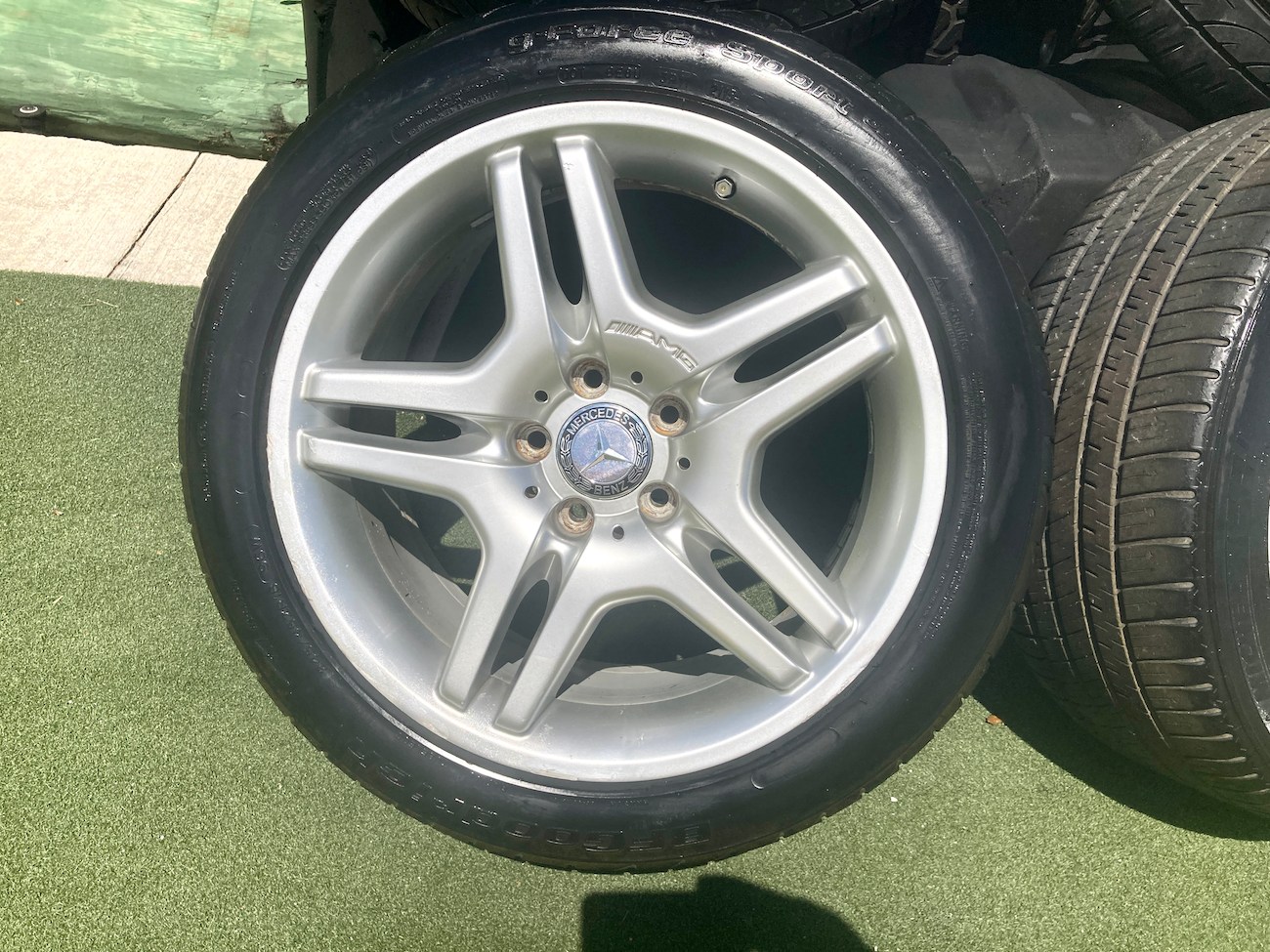 NO RESERVE: 18" Staggered W220/W215 AMG Wheels & Tires For Sale | The ...
